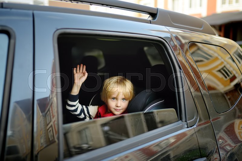 Waving Goodbye From Car