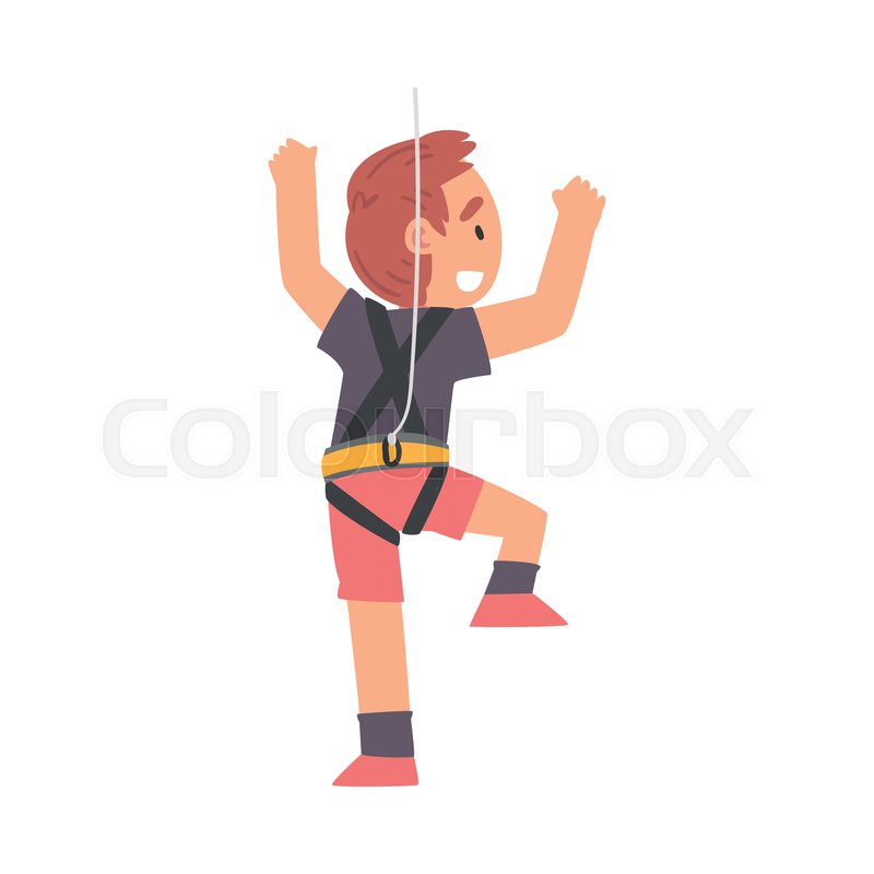 Rock Climbing Wall Cartoon