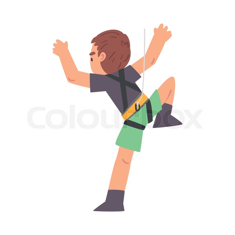 Climbing Wall Cartoon