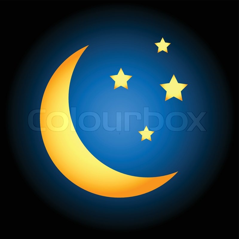 Mond-symbol | Stock-Vektor | Colourbox