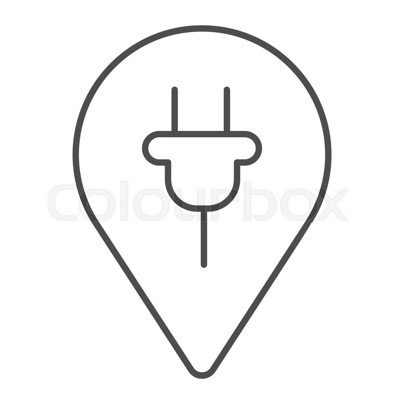 White Plug In Symbol