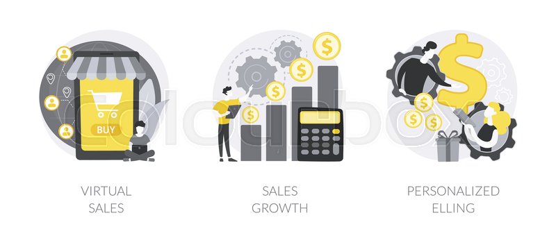 Sales manager abstract concept vector ... | Stock vector | Colourbox