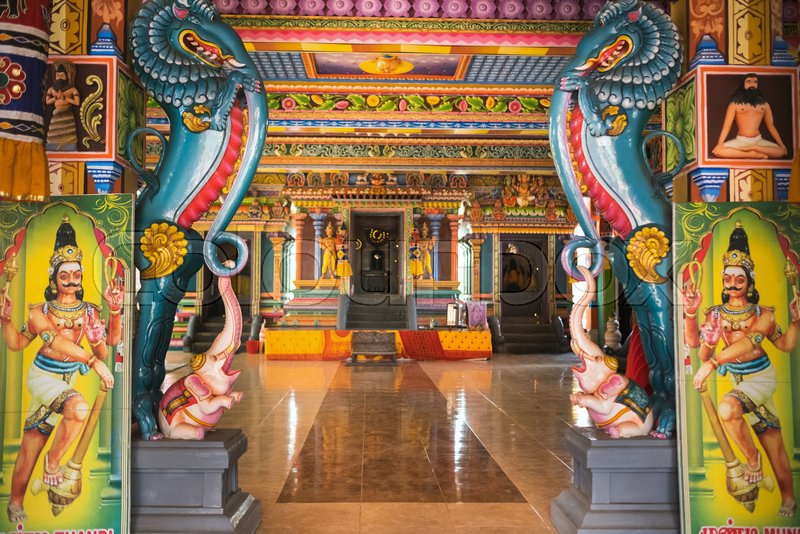Hindu Temple Interior Images