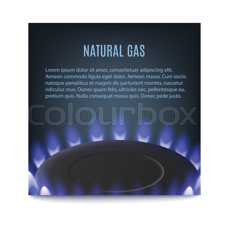 Background with natural gas burning in ... | Stock vector | Colourbox