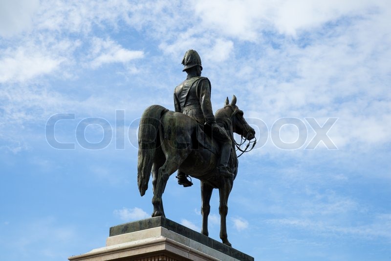 Monumental equestrian statue | Stock image | Colourbox