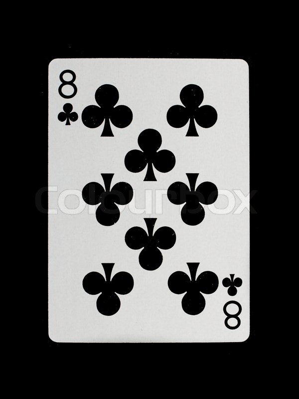 Playing card eight | Stock image | Colourbox