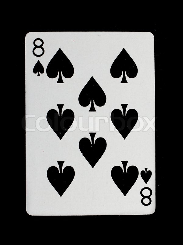 Playing card eight | Stock image | Colourbox