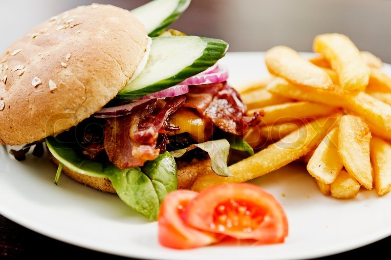Burger Cafe | Stock foto | Colourbox