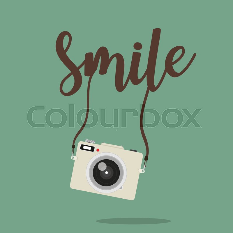 Design camera mini with Smile vector ... | Stock vector | Colourbox