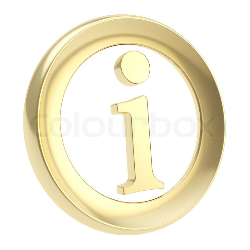 Info I letter in a circle as ... | Stock image | Colourbox