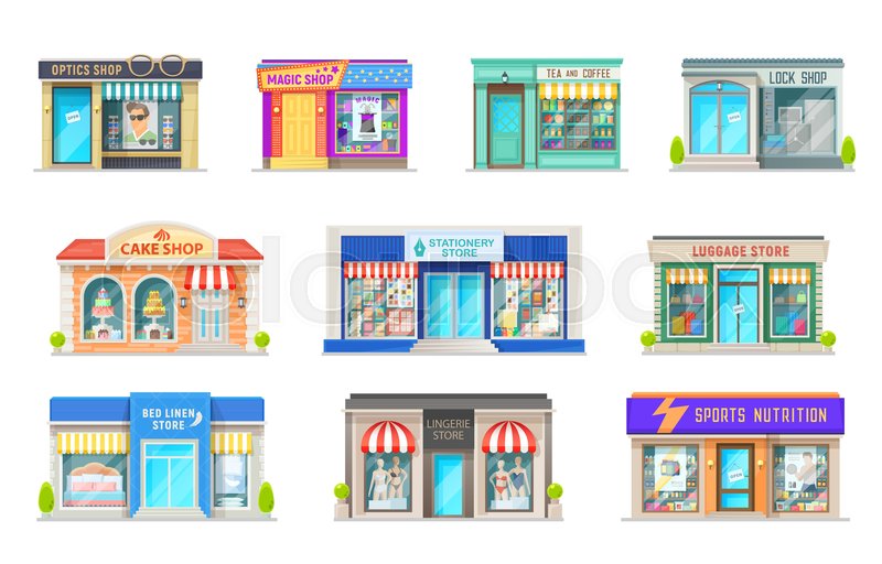 Market Building Vector