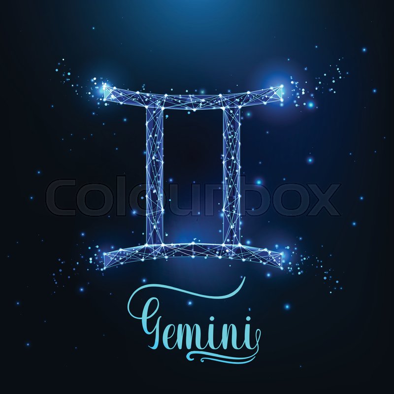 Blue Gemini Symbol
