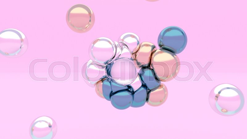 3d liquid metal balls levitation ... | Stock video | Colourbox