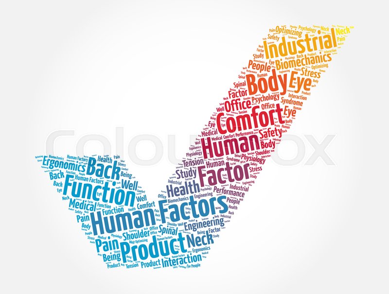 Human Factors word cloud, concept ... | Stock vector | Colourbox
