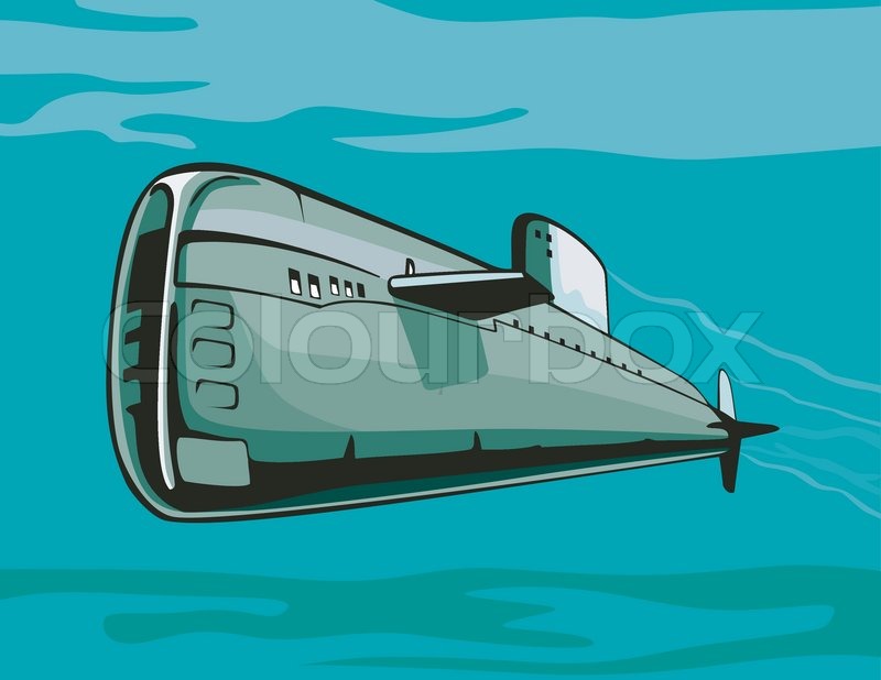 World war two submarine u-boat | Stock Vector | Colourbox