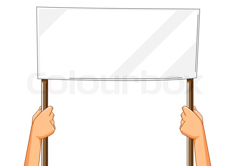 Picket Sign Clip Art