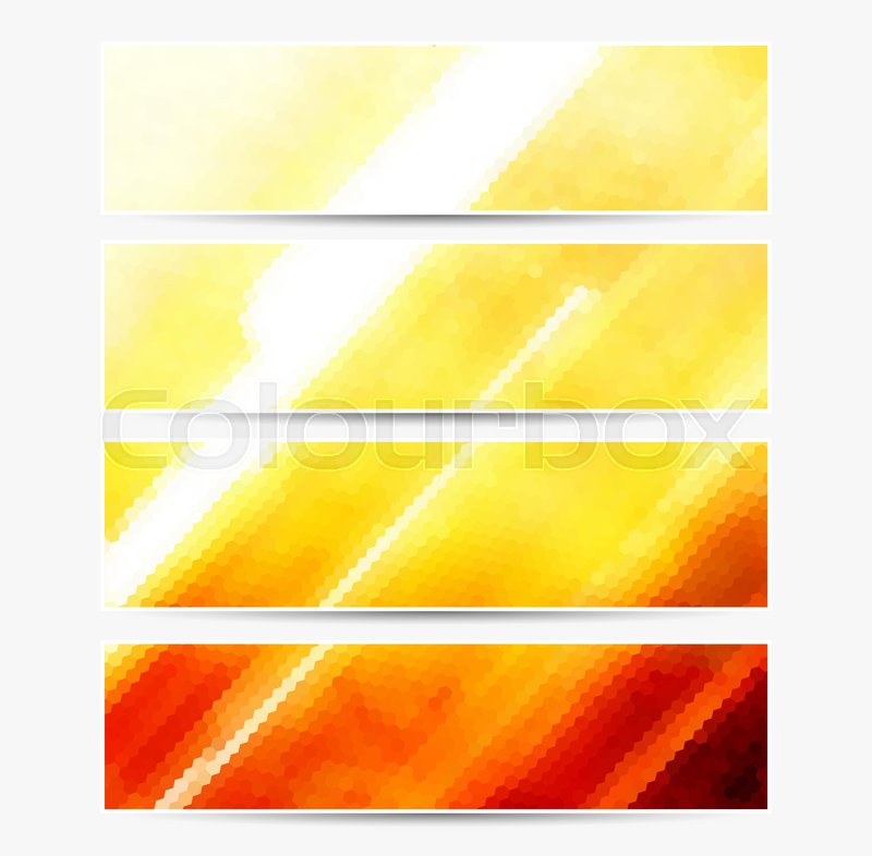 Collection of bright banners | Stock vector | Colourbox