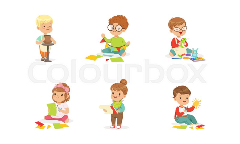 Kids Creativity Education and ... | Stock vector | Colourbox