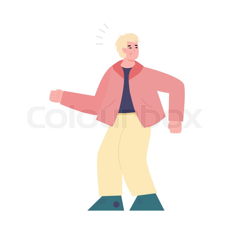 Animated Scared Person
