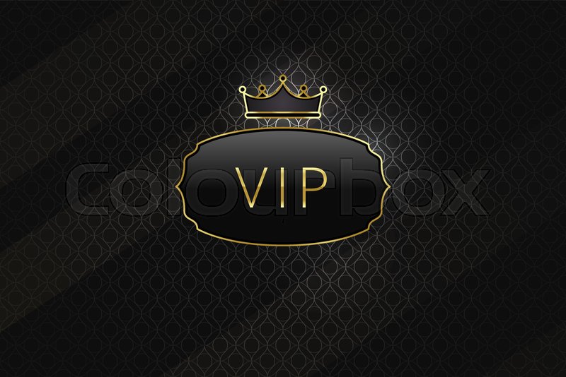 VIP banner design template. Badge with ... | Stock vector | Colourbox