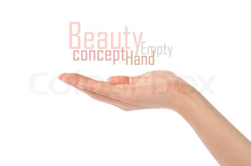 Close-up of beautiful woman's hand, palm up | Stock Photo | Colourbox