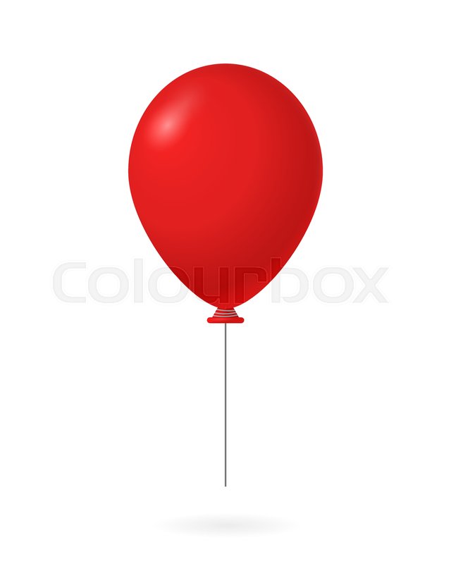 Red Balloon With String