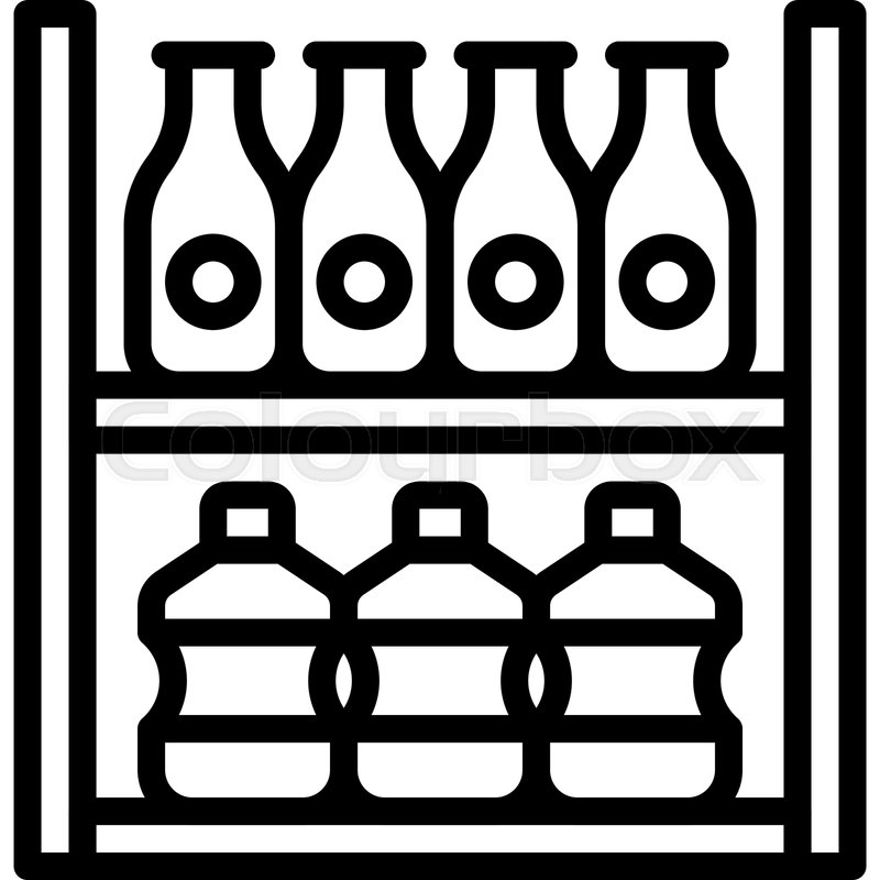 Supermarket Shelf Icon