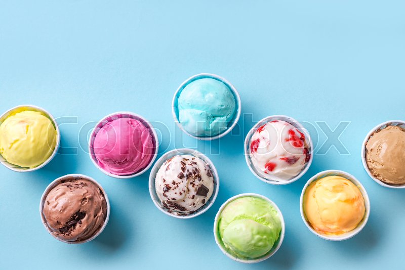 Ice Cream Assortment. Various ice ... | Stock image | Colourbox