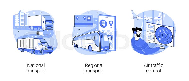 Transportation system abstract concept ... | Stock vector | Colourbox