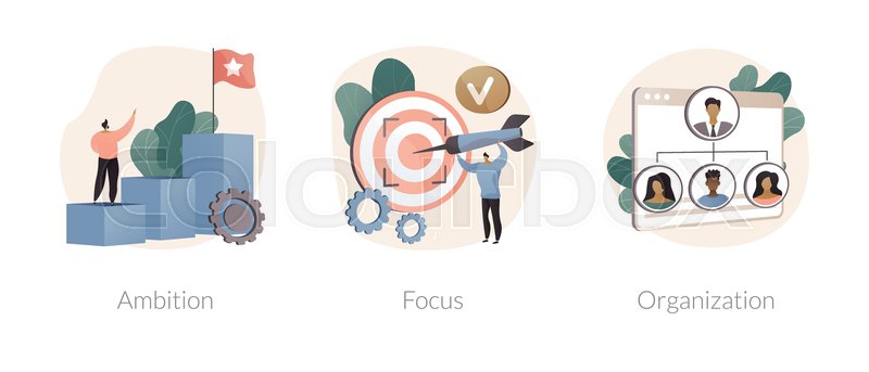 Setting big goal abstract concept ... | Stock vector | Colourbox