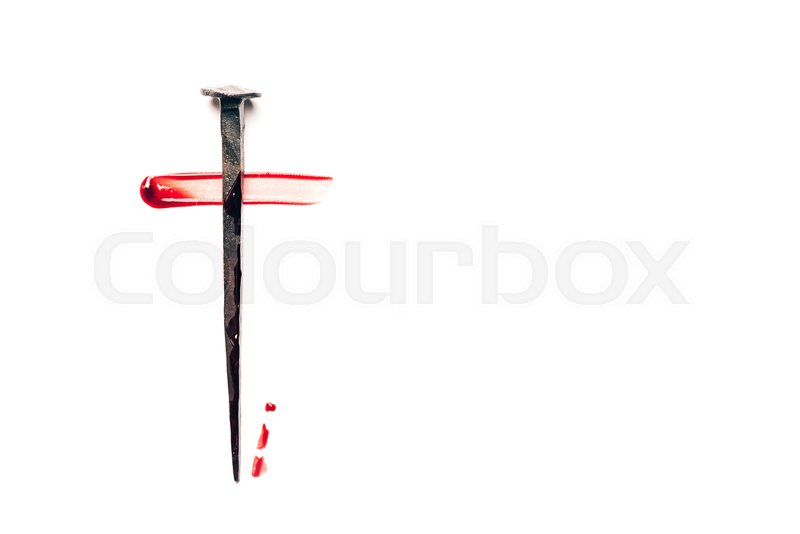 Nail On Good Friday Cross