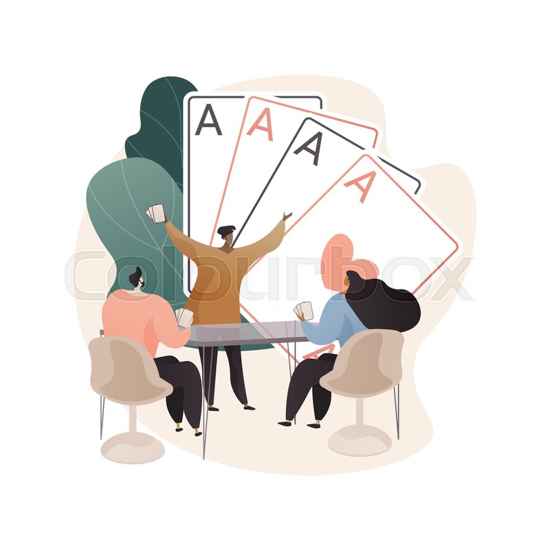 Play cards abstract concept vector ... | Stock vector | Colourbox