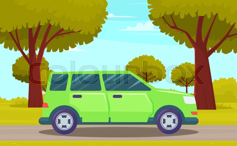 Car Against A Tree