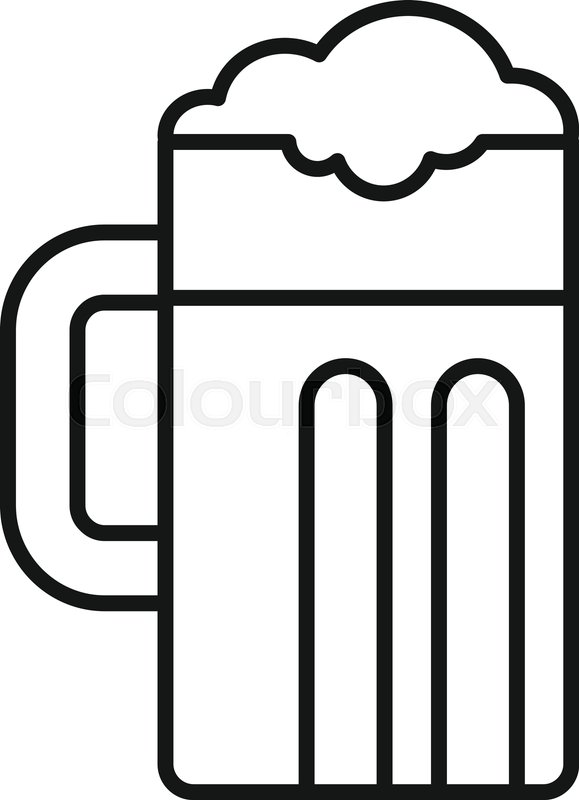 Beer Mug Outline