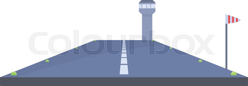 Cartoon Airport Runway