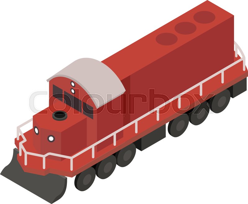 Diesel train icon. Isometric of Diesel ... | Stock vector | Colourbox