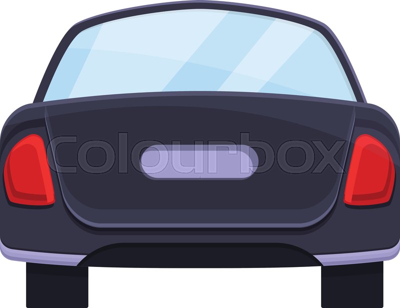 Sedan trunk car icon. Cartoon of Sedan ... | Stock vector | Colourbox