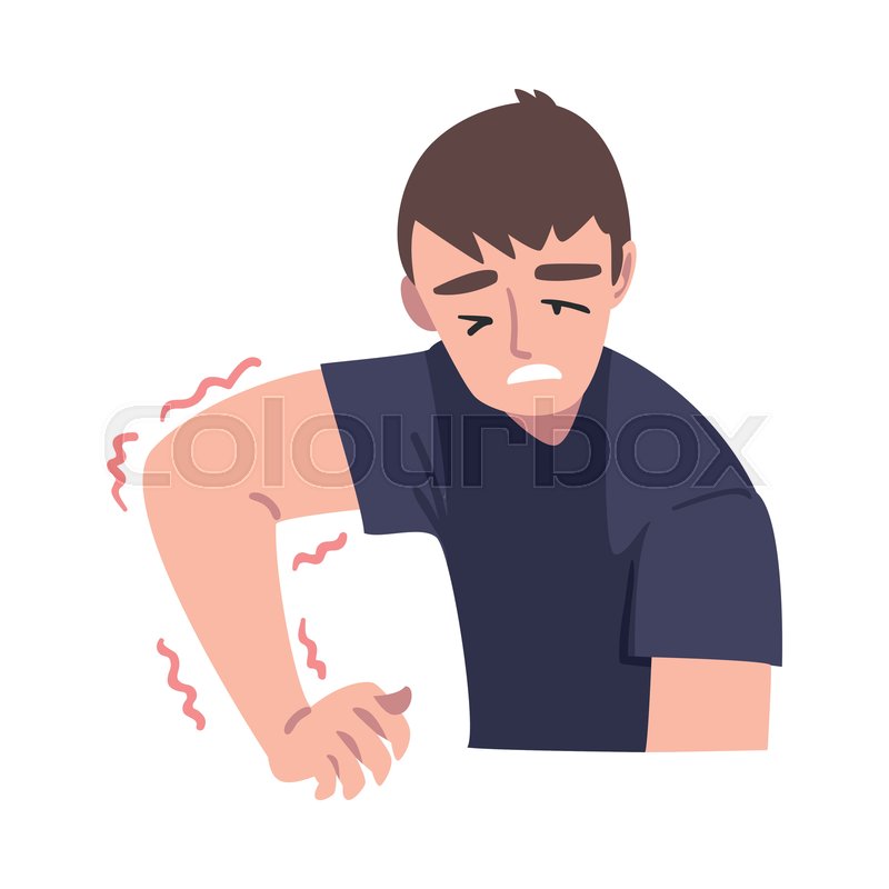 Man Having Convulsions of the ... | Stock vector | Colourbox