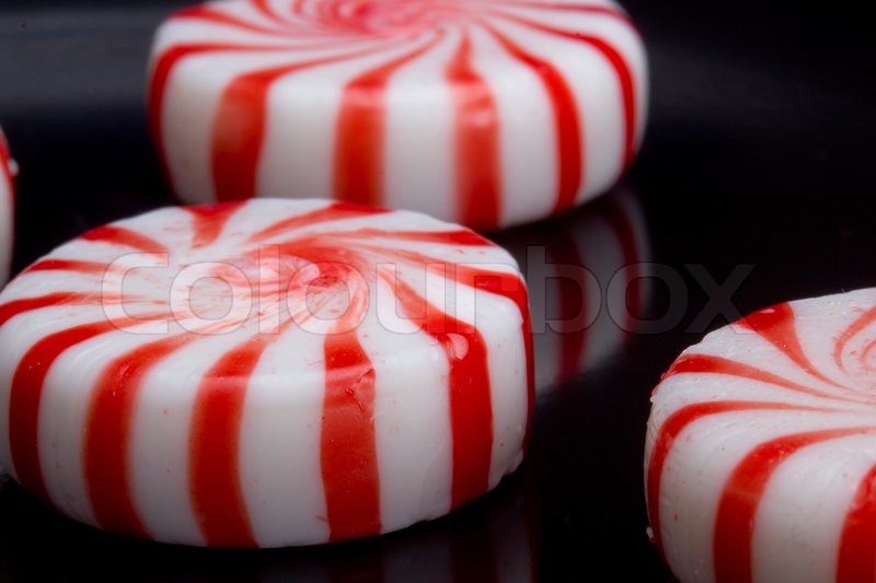 Red Striped Peppermints | Stock image | Colourbox