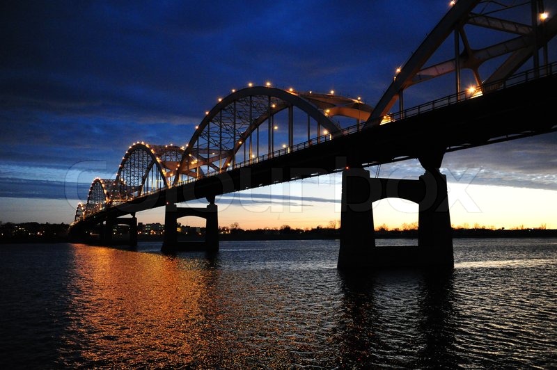 Centennial Bridge Davenport - Rock Island | Stock Photo | Colourbox
