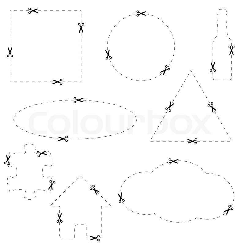 Forms for cutting | Stock vector | Colourbox