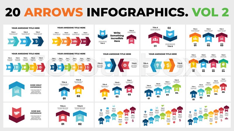 Infographic Arrows Vector
