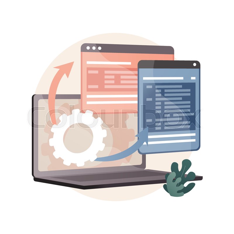 Cross Platform Software Abstract Stock Vector Colourbox