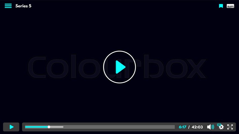 Video Player Interface Vector