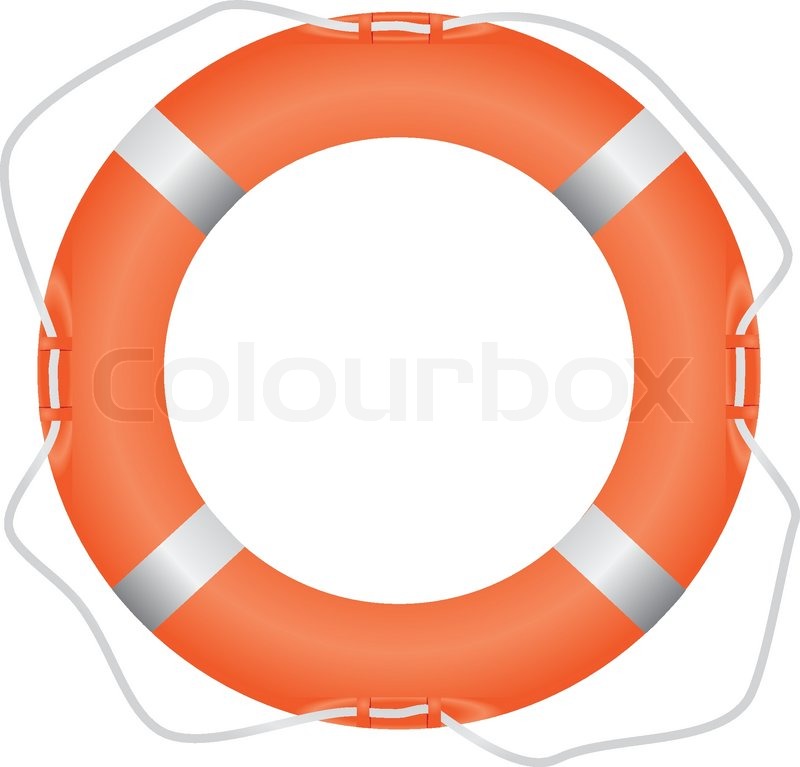Roter Rettungsring | Stock-Vektor | Colourbox