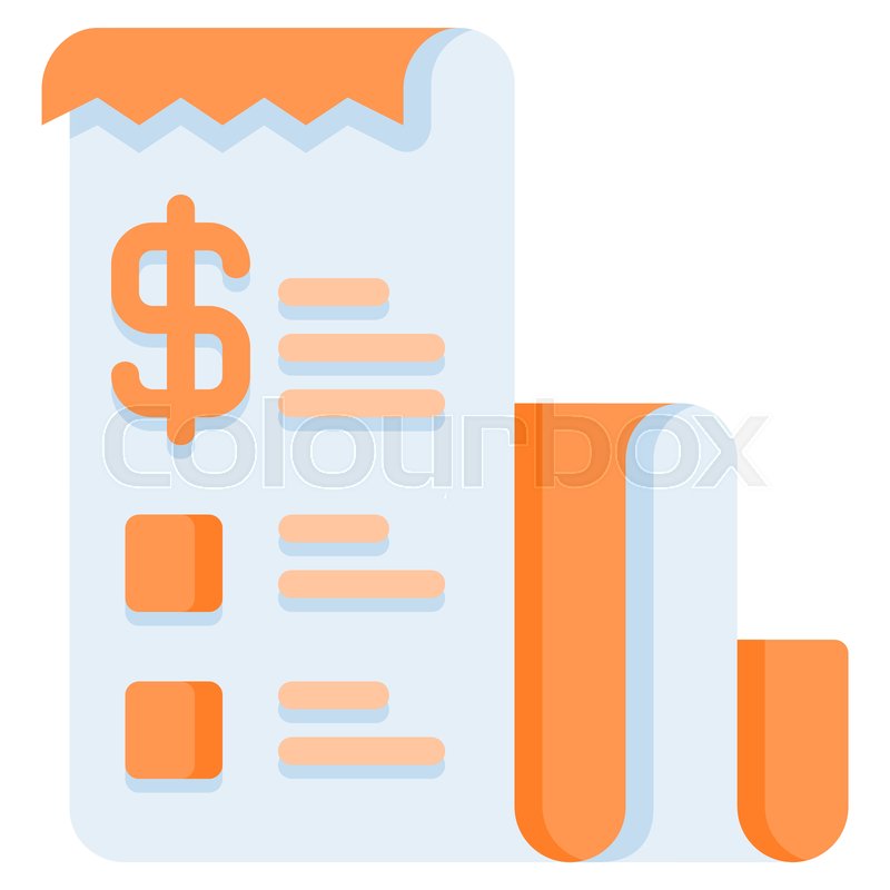 Flat Invoice Icon