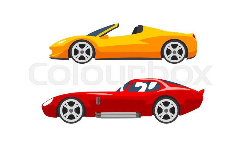 Fast Race Car Cartoon