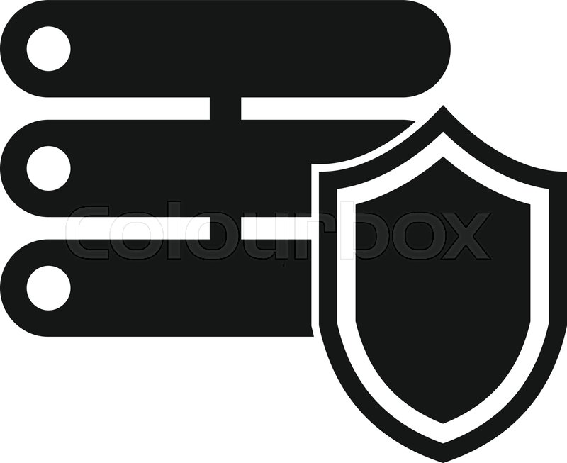 Security server icon. Simple ... | Stock vector | Colourbox