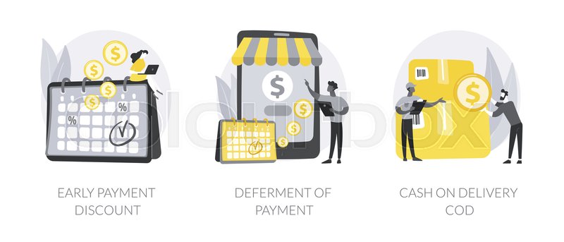 Payment terms abstract concept vector ... | Stock vector | Colourbox