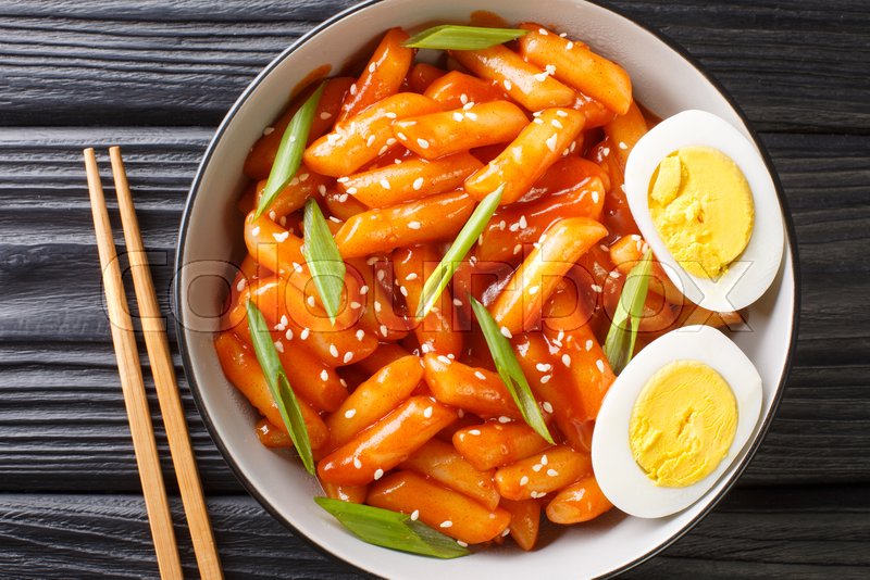 Tteokbokki also spelled ddukbokki, ... | Stock image | Colourbox